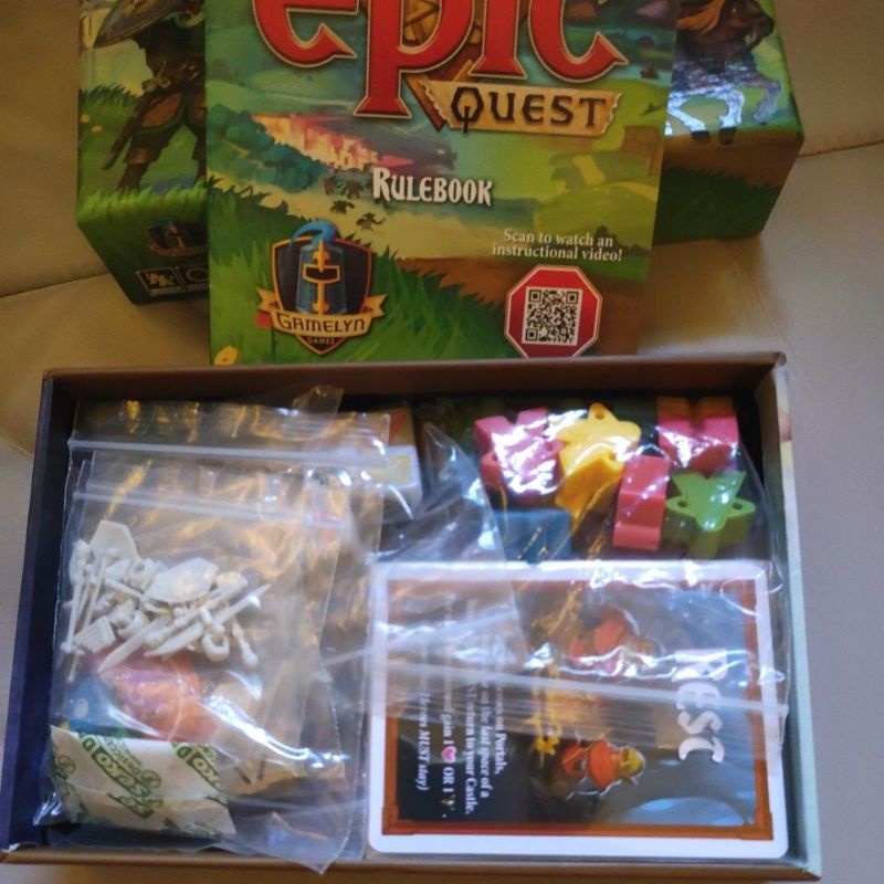 Tiny Epic Quest มือสอง (ของแท้) สภาพใหม่ฝุดๆ เล่นไป1ครั้ง ใส่ซองพันช์แล้ว - vitoonav - ThaiPick