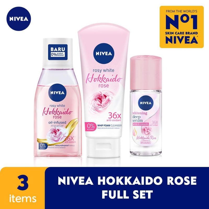 Nivea Hokaido Rose Series รองเท้าผ้าใบลําลองลายดอกกุหลาบ - cesc ...