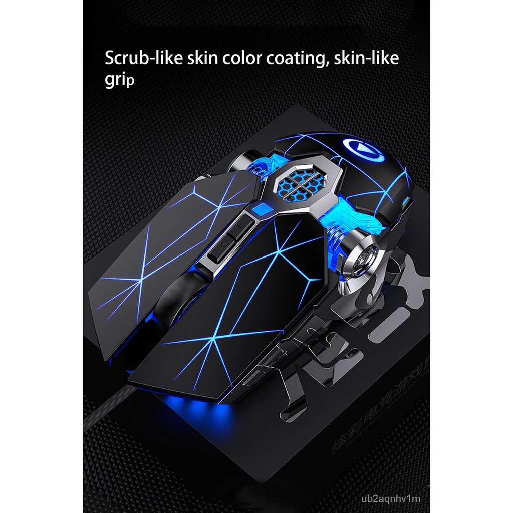 Silent Gaming Mouse Wired 3200DPI LED Backlit USB Optical Ergonomic Wired Mouse PC Gamer ...
