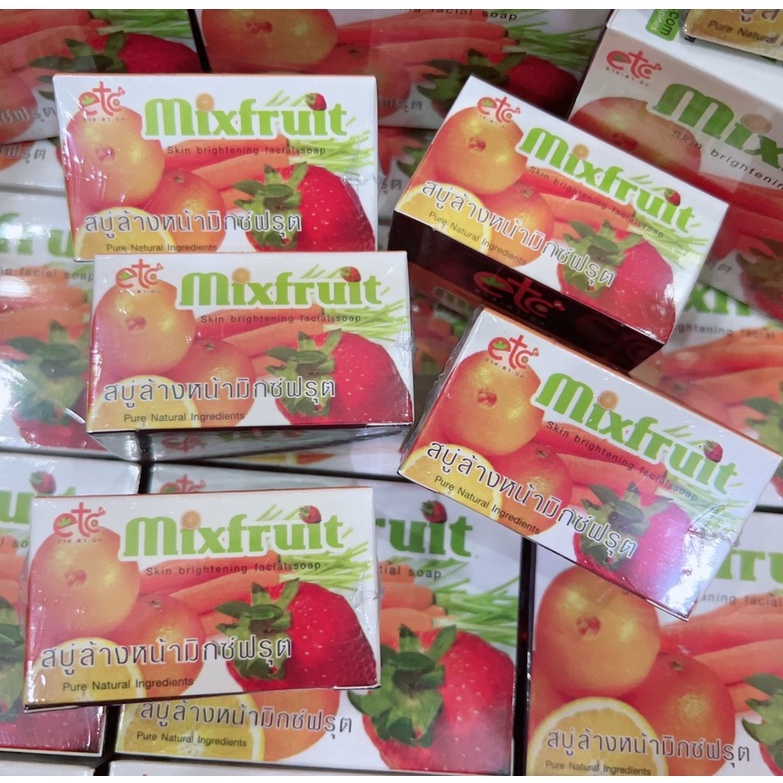 อายตานิค Mixfruit สบู่มิกซ์ฟรุต สบู่ลดสิวสบู่หน้าขาว - eitanic - ThaiPick
