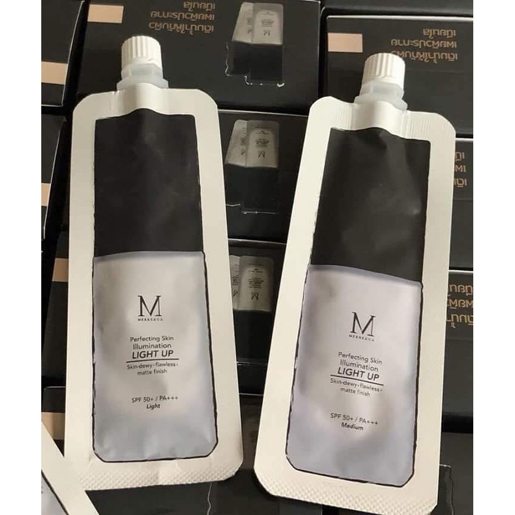 Merrezca Perfecting Skin Illumination Light Up SPF 50 PA แบบซอง ( 5 ml ...
