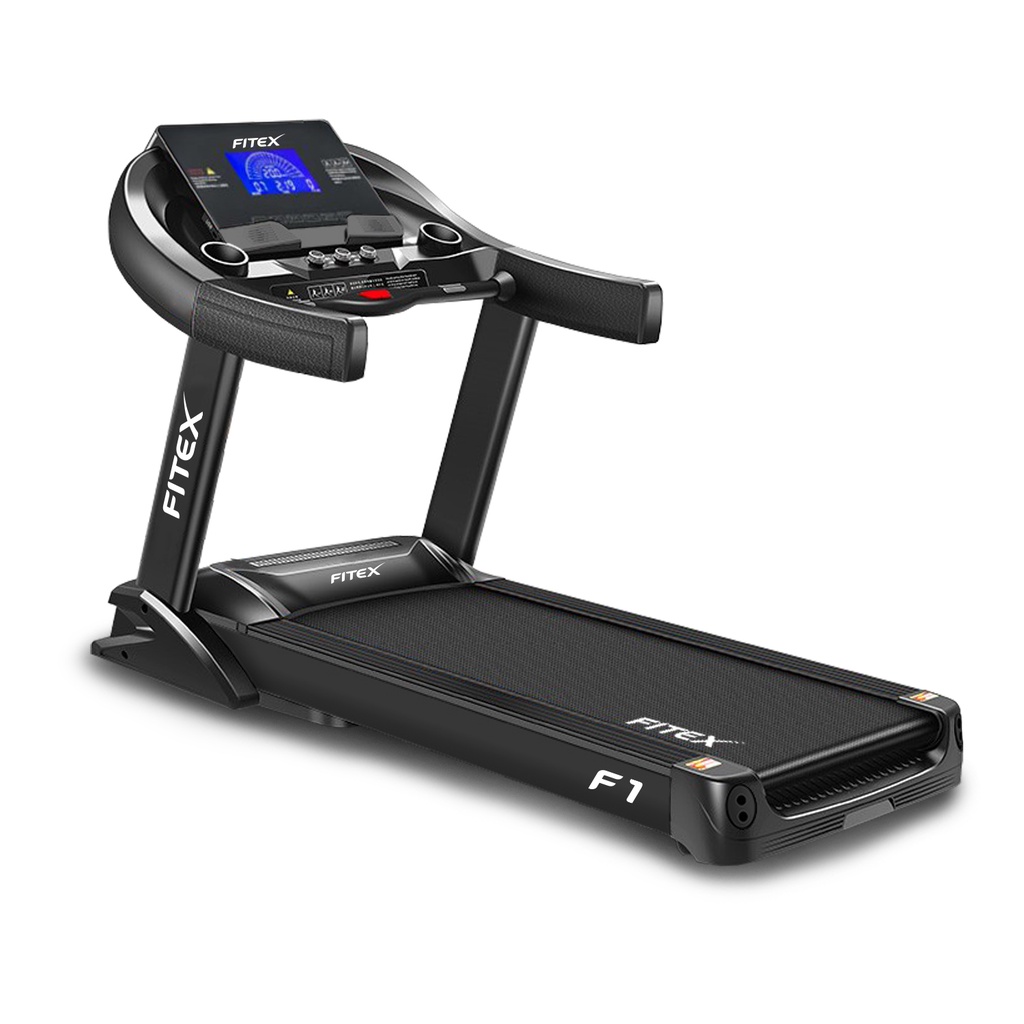 ผ่อน 0โค้ดลด 10DDXTRAW2 ลู่วิ่งไฟฟ้า F1 AC 5 แรงม้า FITEX สายพาน 58 cm ความชันไฟฟ้า 20ระดับ โช๊ค ...