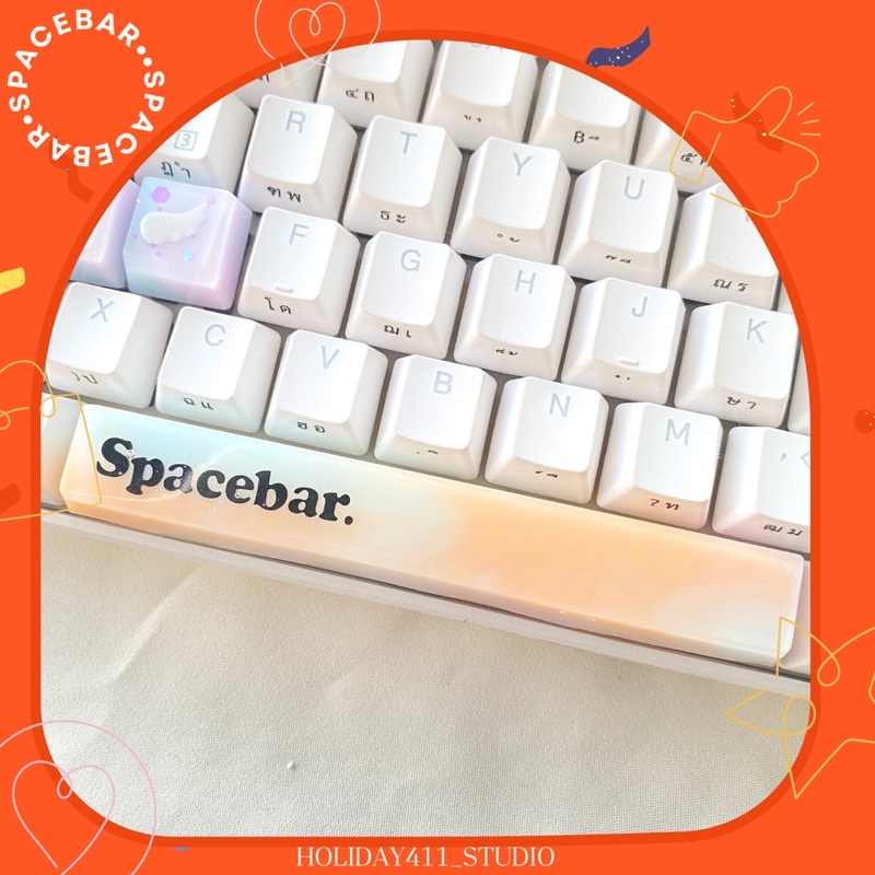 keycaps spacebar คีย์แคปเรซิ่น ปุ่ม spacebar กำหนดโทนสีเองได้ อ่าน ...