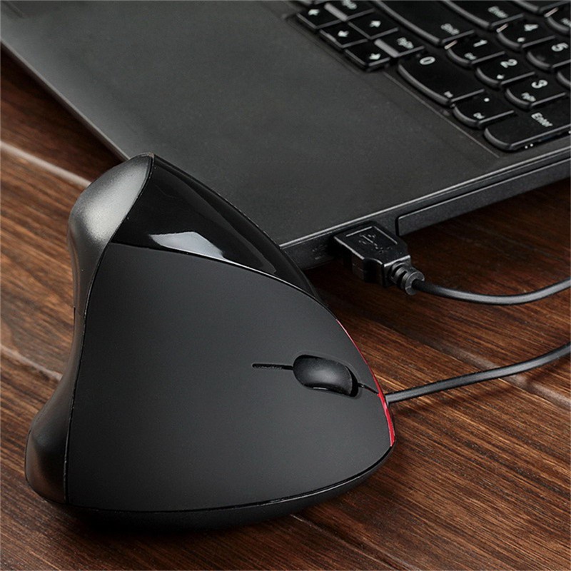 diy♦♗☼5D Wired Vertical Optical Mouse Ergonomic Wrist Healing USB Mouse ...