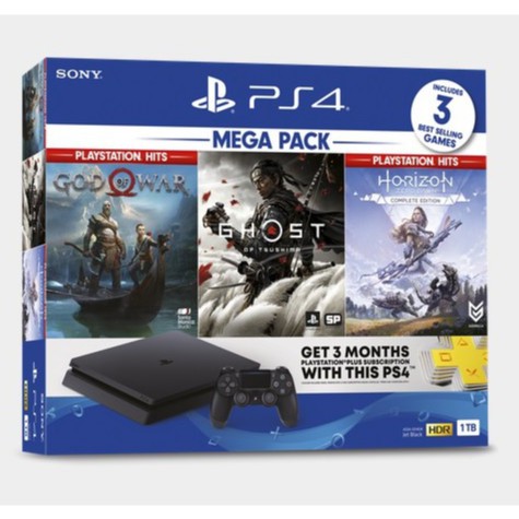 PlayStation 4 : Console Slim 1TB Mega Pack 4 Bundle ประกันศูนย์โซนี่ไทย ...