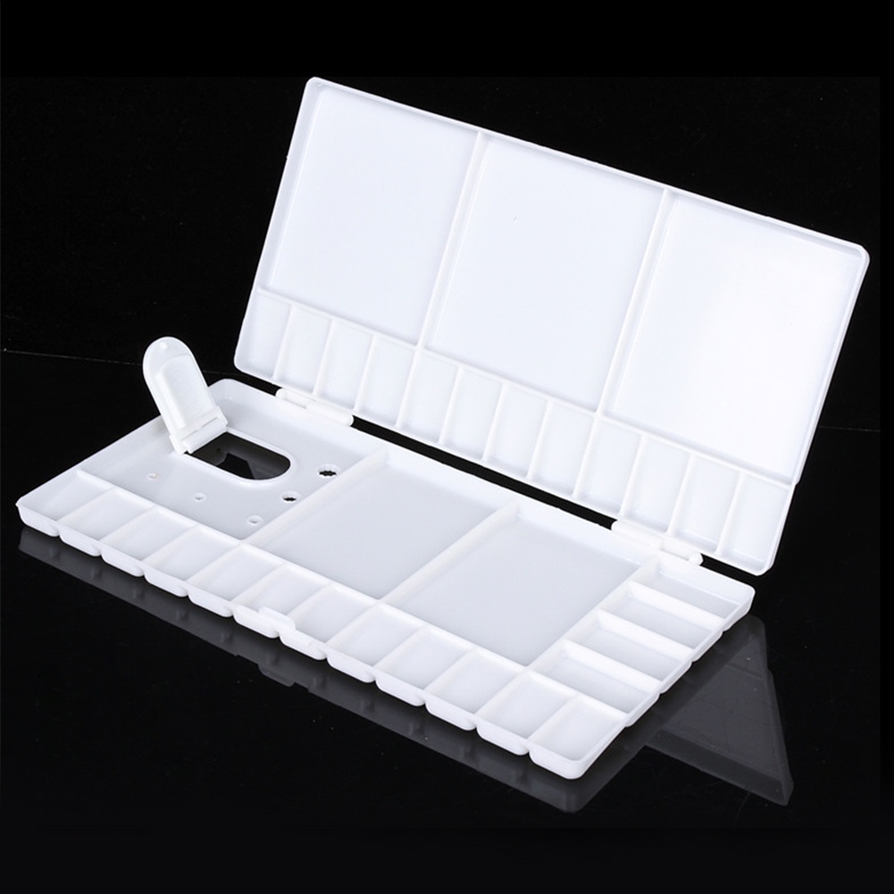 ถาดสี33 Grid Plastic Foldable Storage White Box Watercolor Tool Paint ...