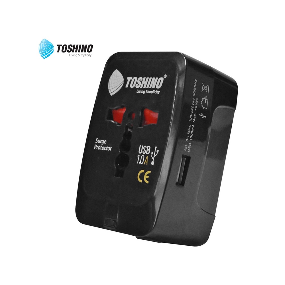 Toshino ปลั๊ก Travel Adapter 4 in 1 รุ่น DE-204 DE-205 - nattida ...