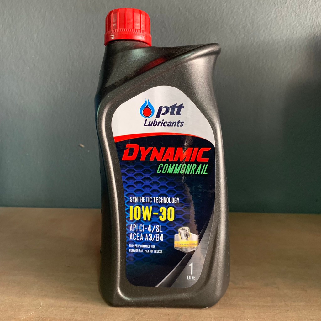 น้ำมันเครื่อง PTT Dynamic Commonrail 10w-30 1 ลิตร | Shopee Thailand
