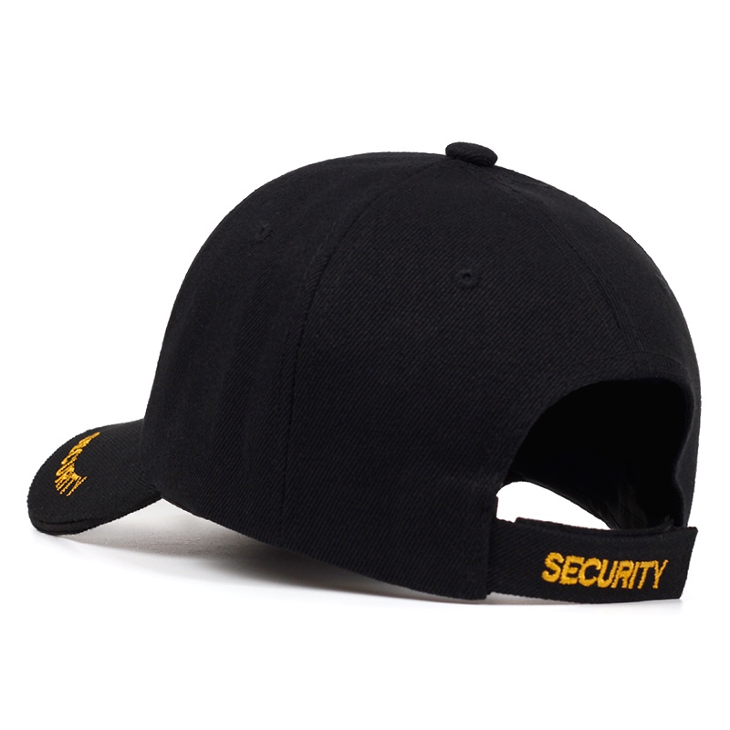 หมวกกอล์ฟFashion hip hop baseball cap SECURITY embroidery wild caps men women outdoor sunhat ...