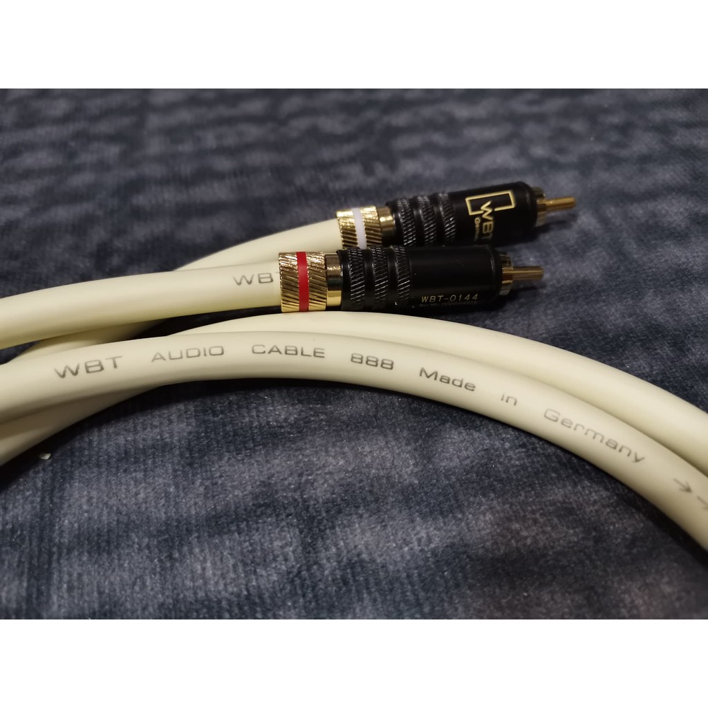 สายสัญญาน RCA WBT888 เข้าหัว WBT0144 Gold Plated Pure Copper เสียง อิ่ม ...