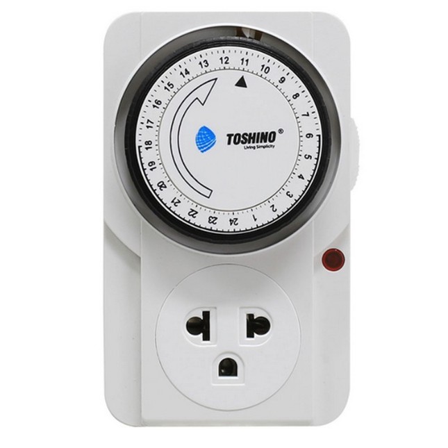 TOSHINO รุ่น TS-MT3 ปลั๊กไฟตั้งเวลาแบบ 24 ชั่วโมง Timer Analog รับประกัน 1 ปี - 2b4kosla_k ...