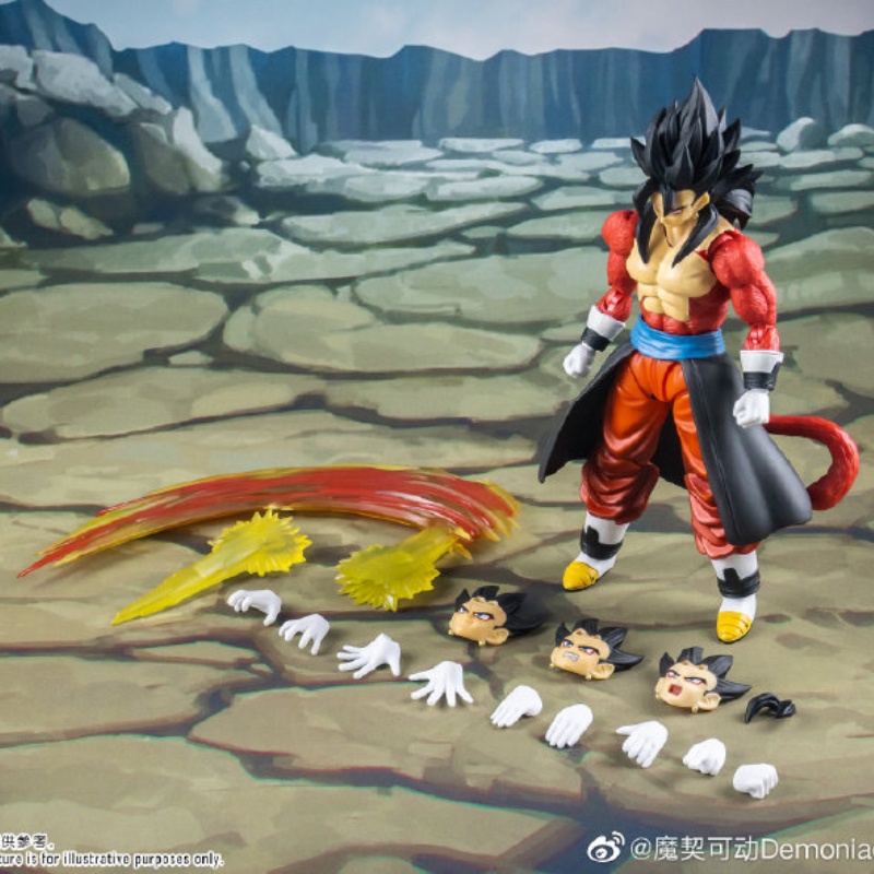 NewDemoniacal Fit Dragon Ball SHF SSJ4 Super Saiyan 4 Vegetto Ultimate ...