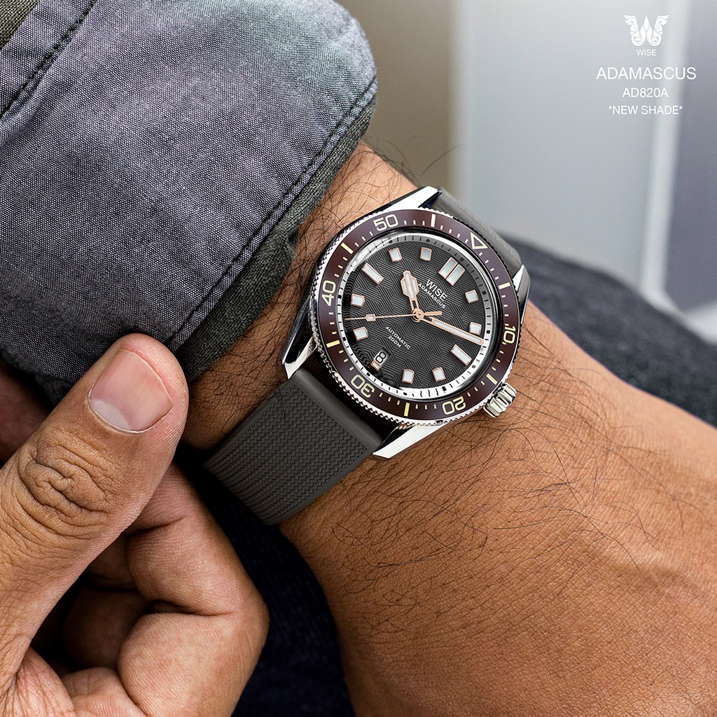 WISE Adamascus AD8 Stainless 904L รุ่น AD820A นาฬิกาข้อมือผู้ชาย ...