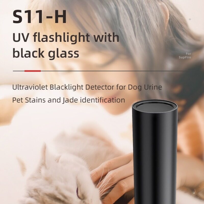 Superfire S11-H UV Mini LED ไฟฉาย 395nm อัลตราไวโอเลต โคมไฟมองไม่เห็น ...