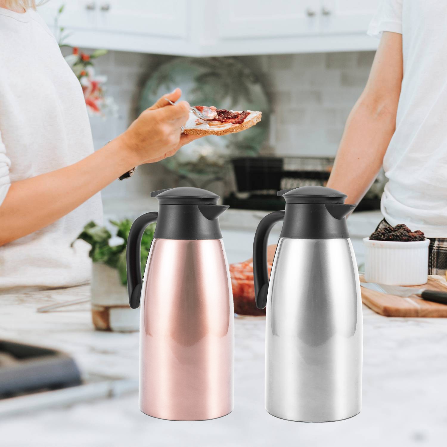 KAXIFEI Stainless Steel Vacuum Thermal Insulated Travel Mug Bottle Flask Coffee Cup R6xV ...