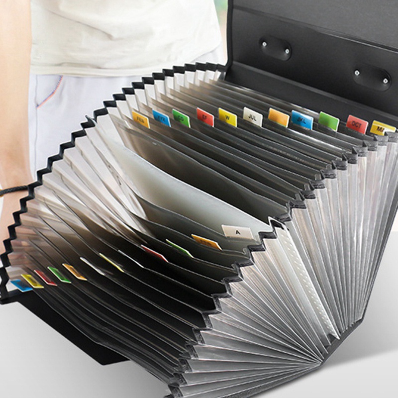 26 Grid Portable Organ Bag A4 Multi-Layer File Folder For Office ...