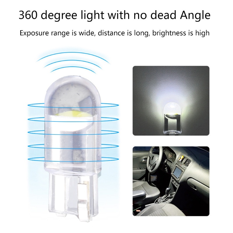 Kool หลอดไฟ Led T10 W5W สําหรับติดป้ายทะเบียนรถยนต์ 10ชิ้น - koolkool ...