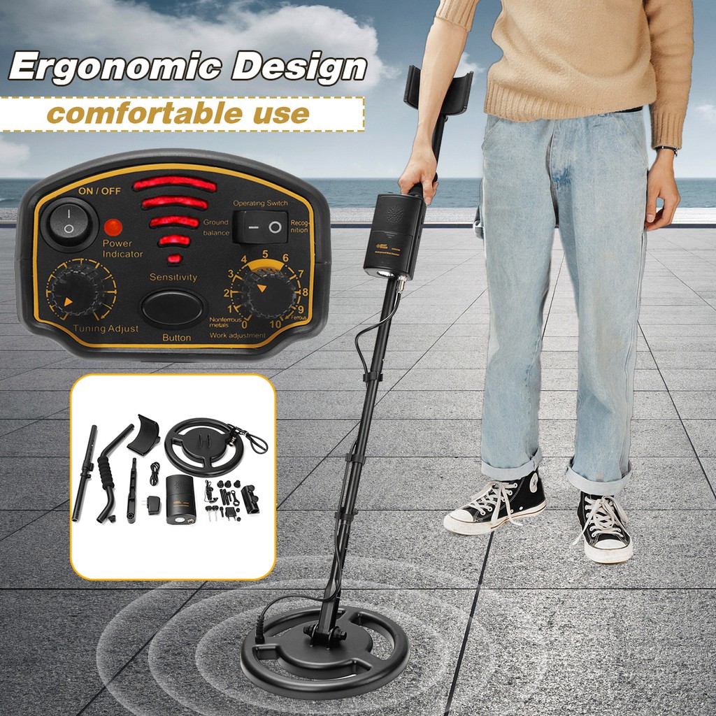 Professional Metal Detector Underground Search Depth 1.5m Waterproof ...