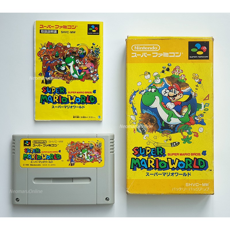 ตลับ เกม SFC แท้ SUPER MARIO WORLD (MARIO 4) Super Famicom ...