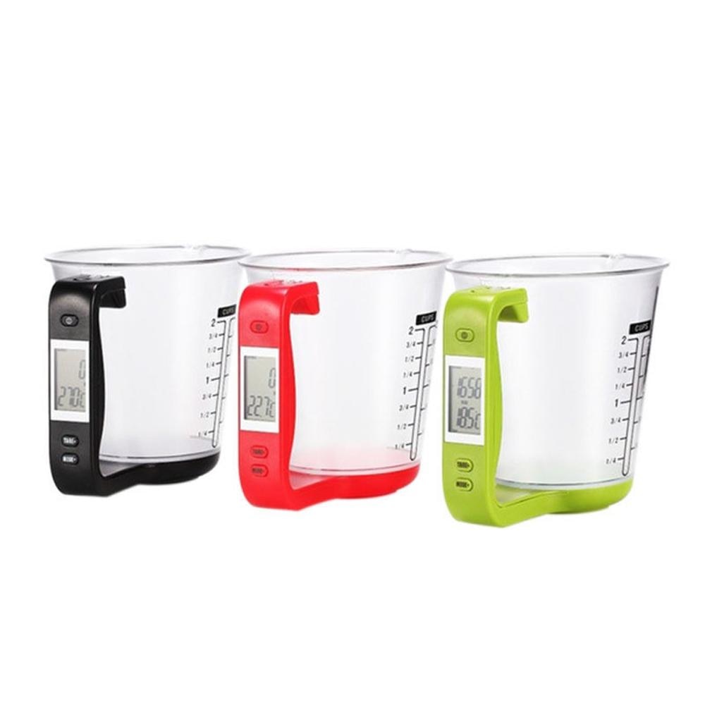 please COD Kitchen Electronic Digital Scale with Measuring Cups Jug ...