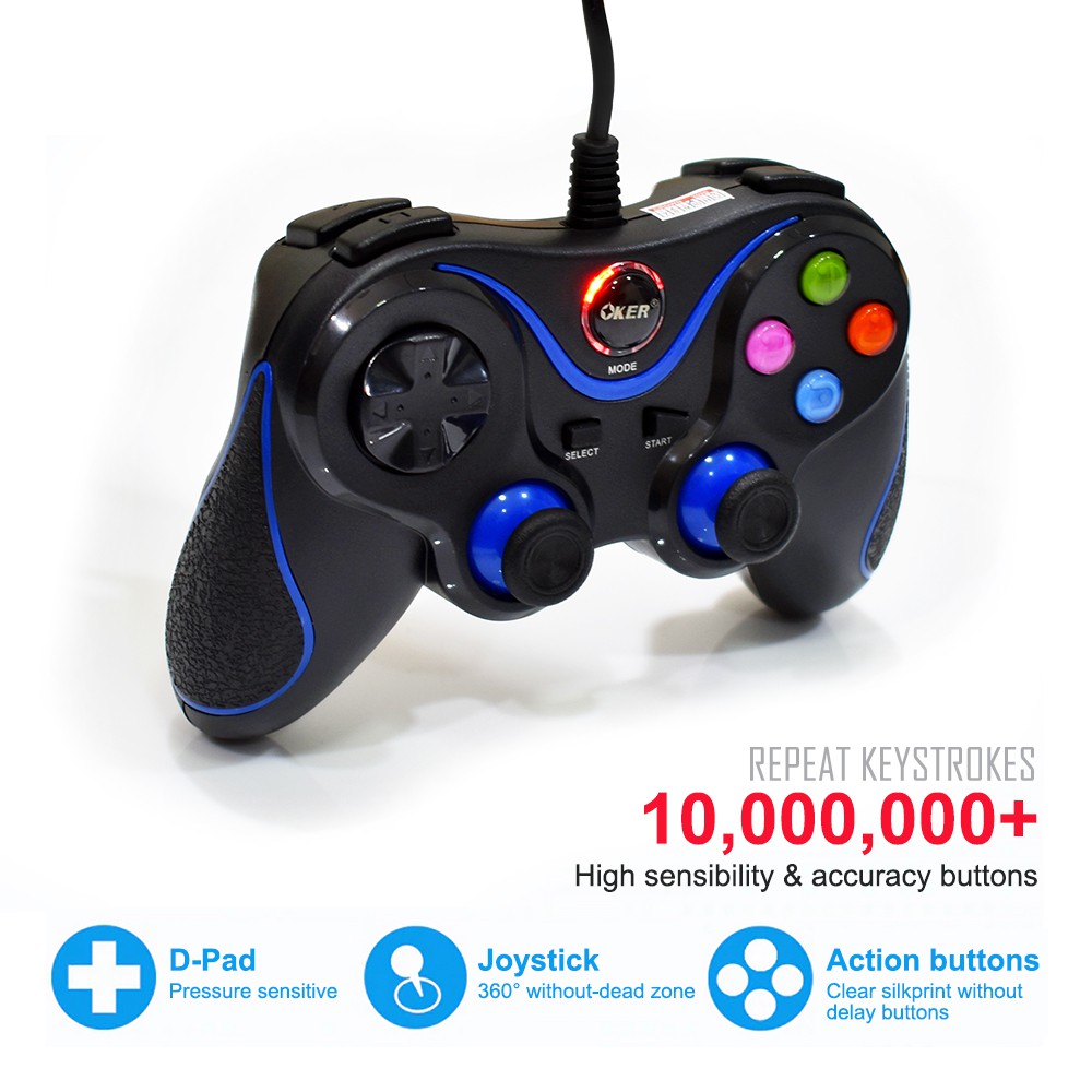 จอยเกมส์ PC Usb Joy Stick Oker U918 Joy game Joy Analog จอยคอมพิวเตอร์ ...