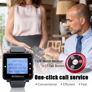 Retekess T128-T117 Wireless Paging System - Signal Amplifier Watch (1 ...