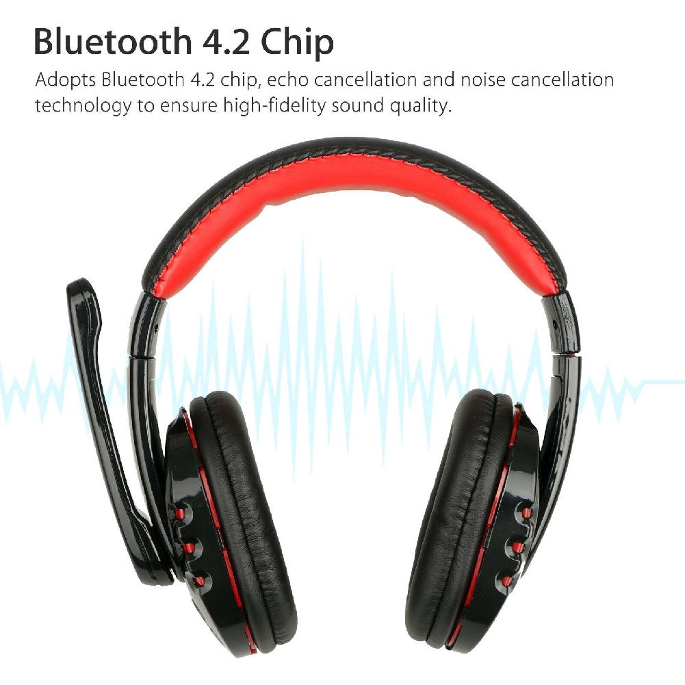 ღღ【Puue】 Wireless Gaming Headset with Mic Headphones Surround For PC ...