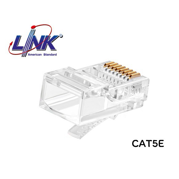 Plug หัวแลน (LAN) RJ45 CAT5 LINK (US-1001) (10/Pack) Original คุณภาพดี ...