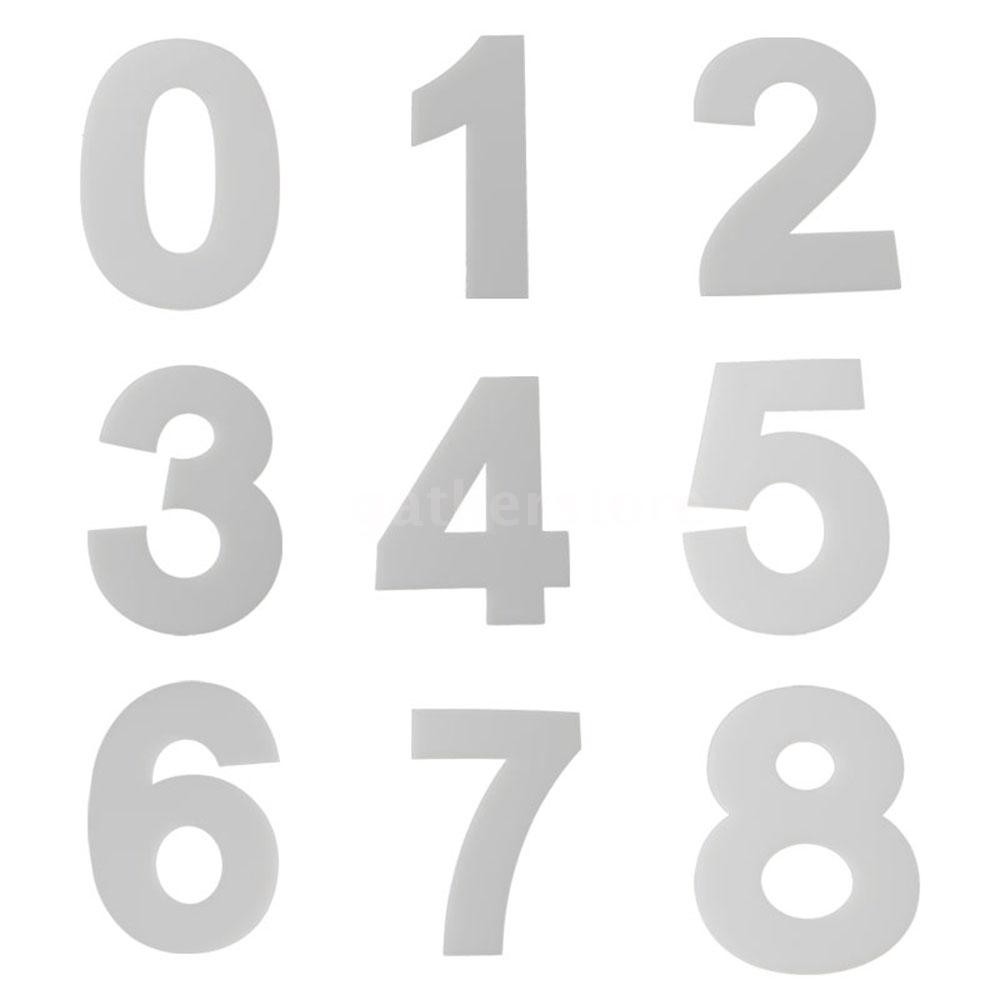 9Pcs/Set Large Number Mold 0-9 Numbers Wedding Birthday Anniversary ...