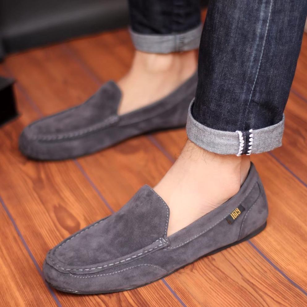 รองเท้าโลฟเฟอร์ลําลอง สวมหุ้มข้อ สําหรับผู้ชาย สีดํา เหมาะกับใส่ทํางาน ...