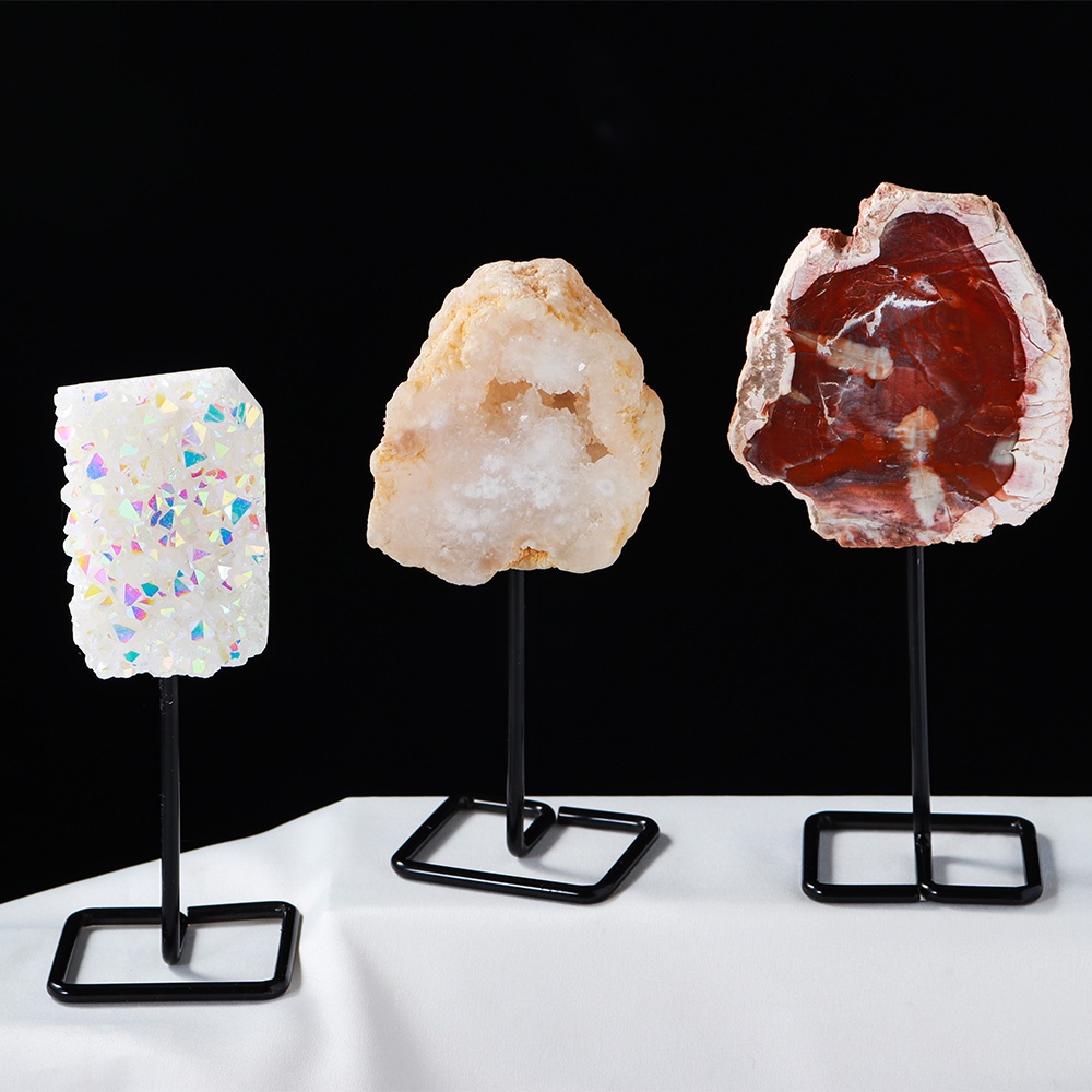 ตัวอย่างNatural Raw Stone Electrolate Clear Crystal Cluster Irregular ...