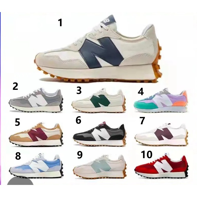 นิวบาลานซ์ NB 327 New Cashew Flower Retro Low-top Sports Jogging Shoes ...