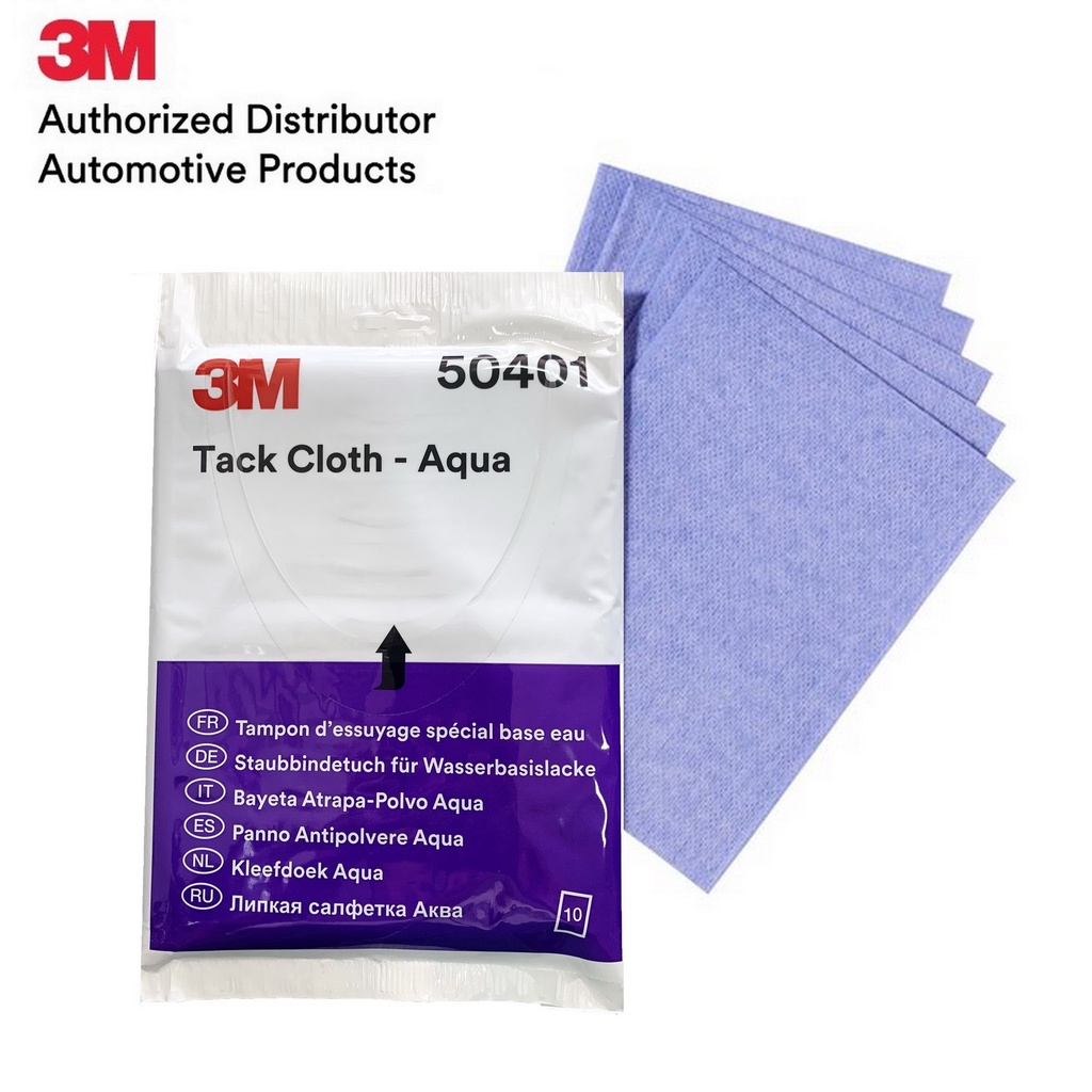 3M TACK CLOTH AQUA (10PC/PACK) 50401 ผ้าเหนียวสำหรับสีสูตรน้ำ h7hv ...