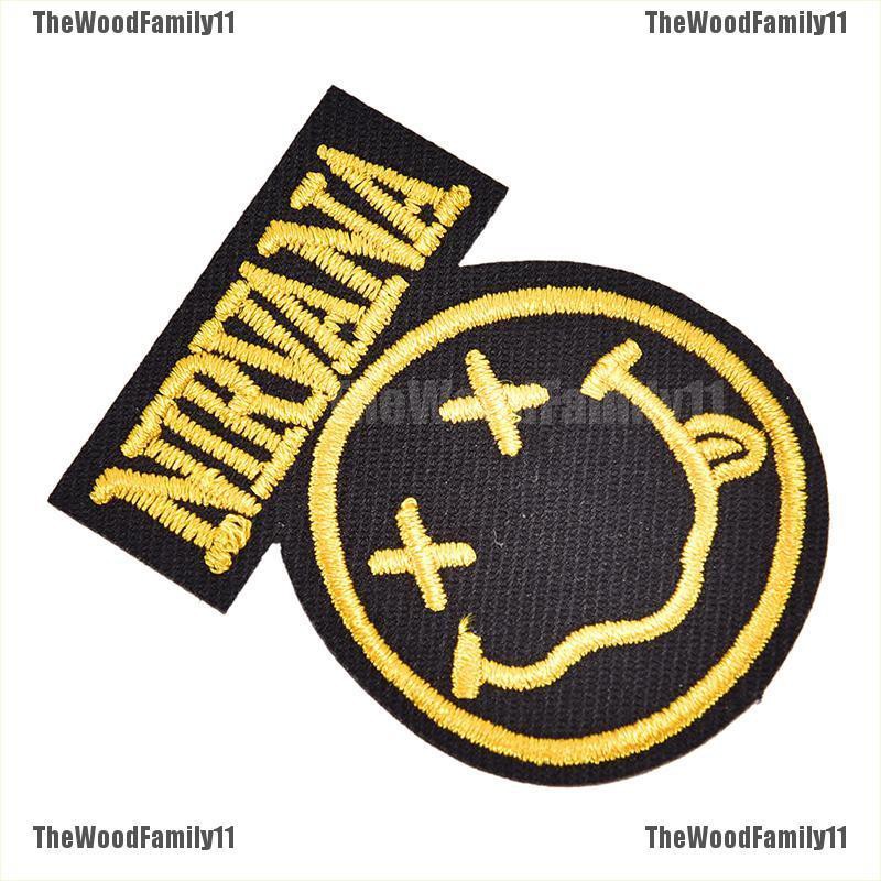 THF nirvana badge mend decorate patch jeans jackets bag clothes apparel ...