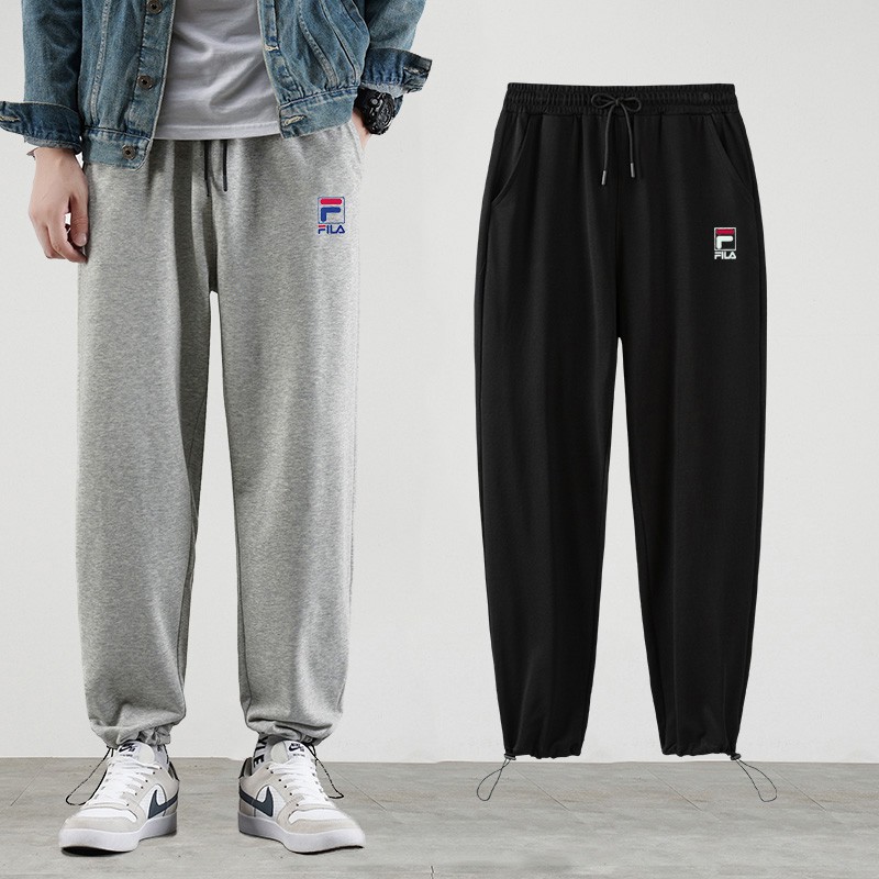 FILA 2020 ฤดูใบไม้ร่วง ผู้ชายและผู้หญิง ระบายอากาศได้ กางเกง หลวม ไม่ ...