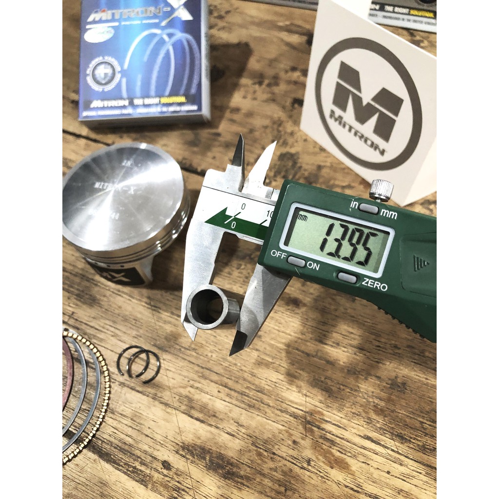 ลูกสูบไมตรอน-เอ็กซ์ ( ของแท้ ) หัวนูน ทรงแข่ง ขนาด57-66 ( สลัก14มิล ...