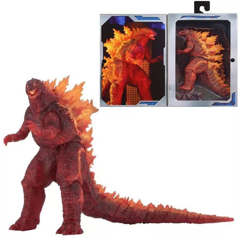 6u7i NECA Godzilla King of the Monsters Fire Burning Godzilla Action ...
