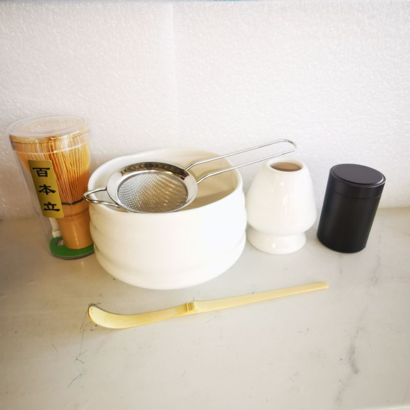 แถมฟรีuji organic แปรงชงชา พลาสติก เรซิ่น ฉะเซน ฉะเซ็น แปรงตีชา chasen ...