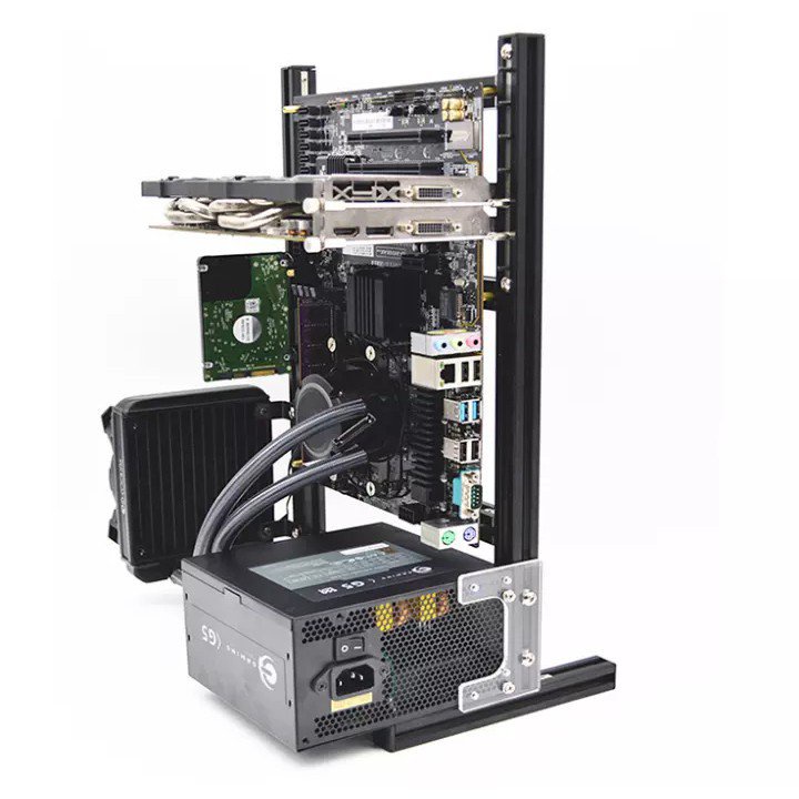 Open all-aluminum rack diy ATX MATX ITX chassis rack vertical chassis ...