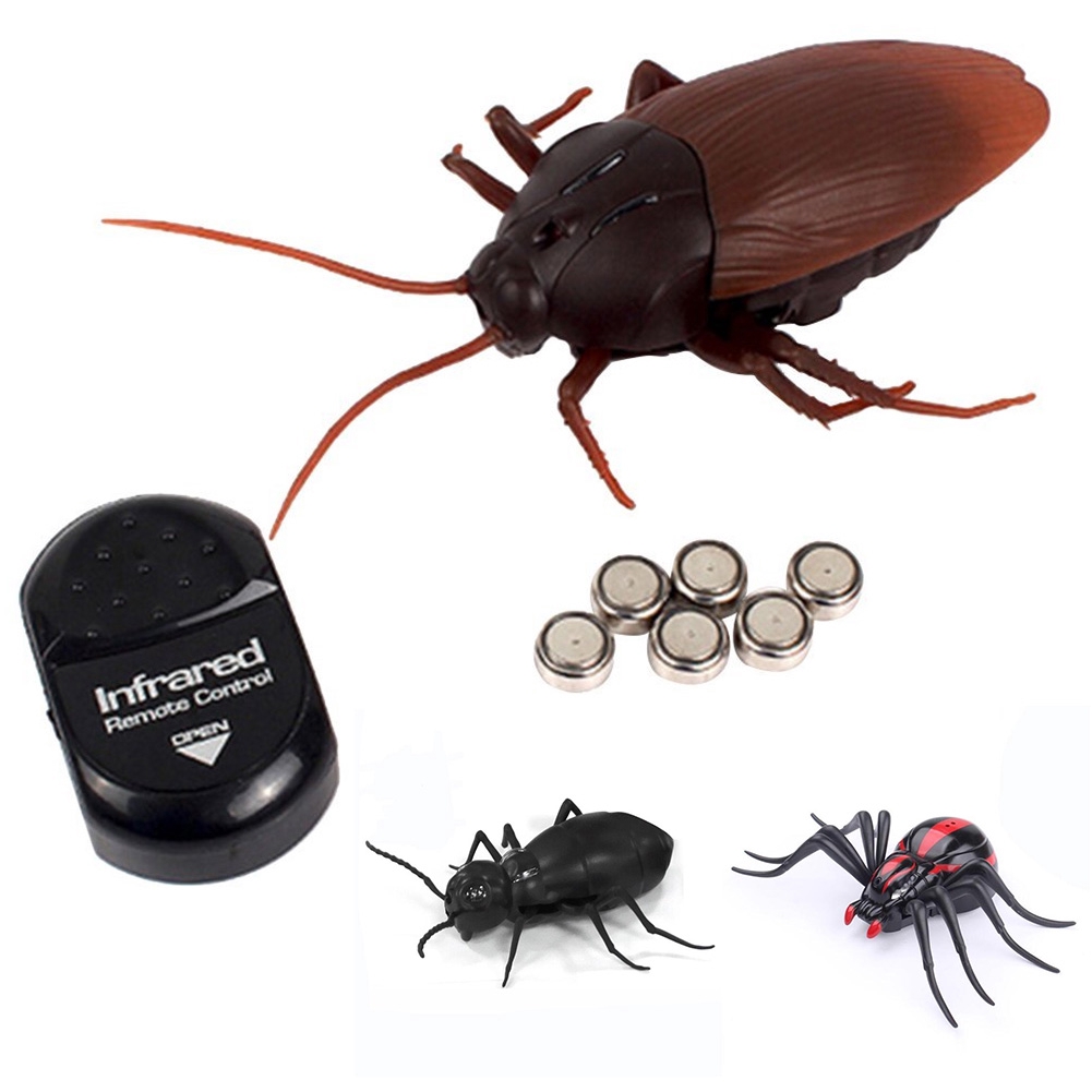 Remote Control Electric Cockroach Insect Bug Car Vehicle Roach Animal ...