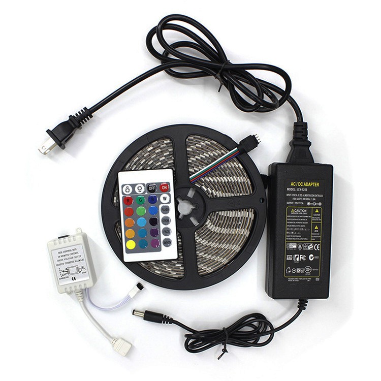 JINROM 5m LED Strap Light 5050 RGB Light Strip Set colorful color 12V ...