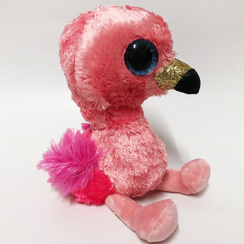 Ty Beanie Boos GILDA the Flamingo ตุ๊กตานุ่ม รูปการ์ตูนสัตว์น่ารัก ขนาด ...