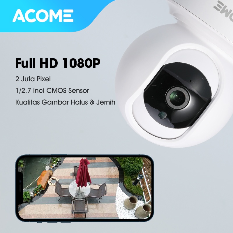 Acome APC03 กล้องวงจรปิดอัจฉริยะ IP WiFi FHD 1080P 360 Smart Cam 2MP ...