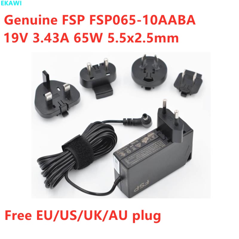 Genuine FSP FSP065-10AABA 19V 3.43A 65W 5.5x2.5mm AC Adapter For intel ...