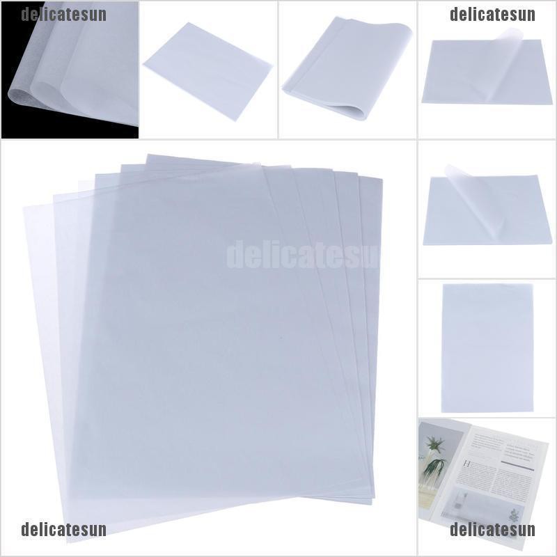 delicatesun 100pcs Tracing Paper Translucent Craft Copying Calligraphy ...