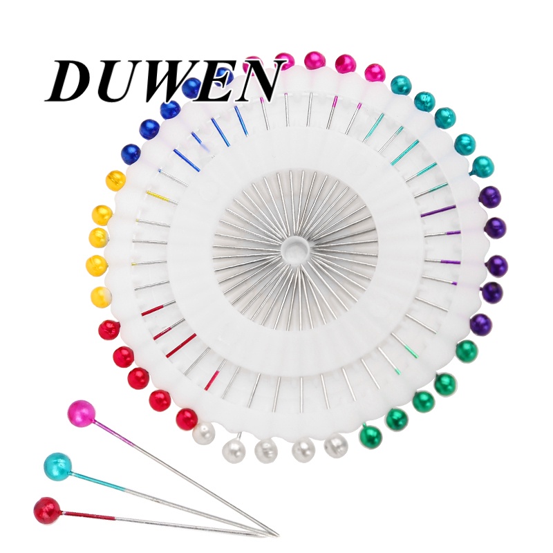 DUWEN เข็มหมุดหัวกลม ประดับมุก สําหรับเย็บผ้า DIY 40 ชิ้น /แผง | Shopee ...