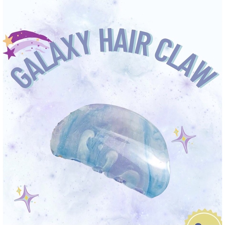 กิ๊บหนีบผมเกาหลีพร้อมส่ง galaxy claw ครึ่งวงกลม - vneat.official - ThaiPick