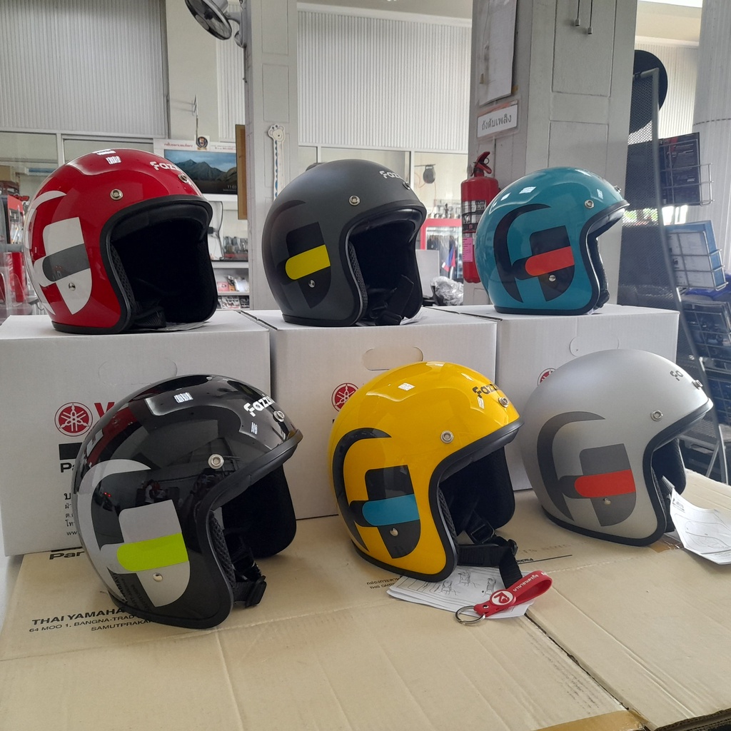 หมวกกันน็อค Fazzio Helmet มีให้เลือก 6 สี รูปทรง C300 แท้จาก Yamaha ...