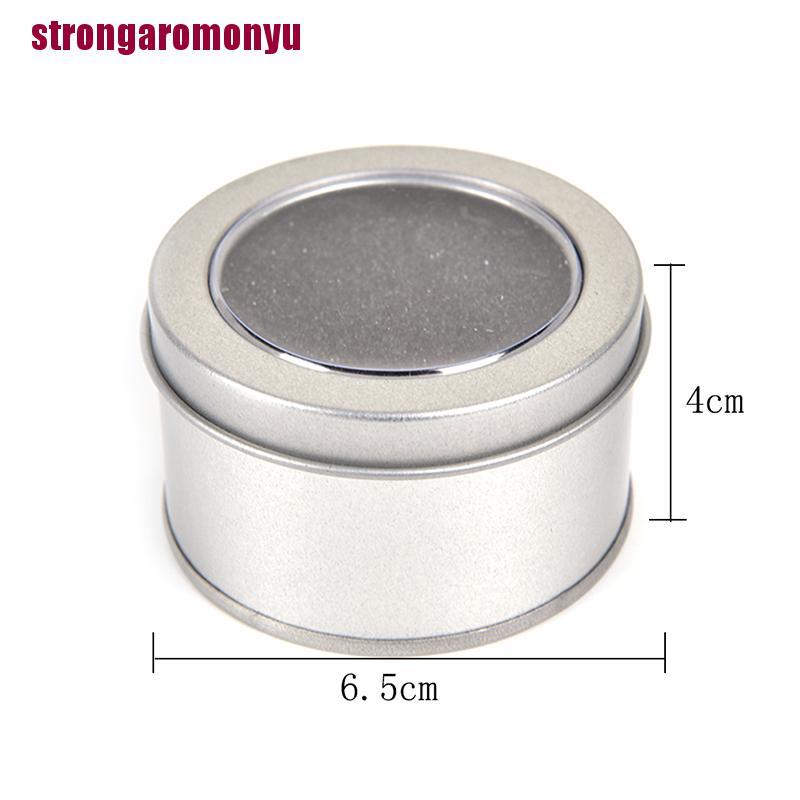 ( N979 ) กล่องโลหะทรงกลมสีเงิน 6 . 5X4 ซม . - strongaromonyu.th - ThaiPick