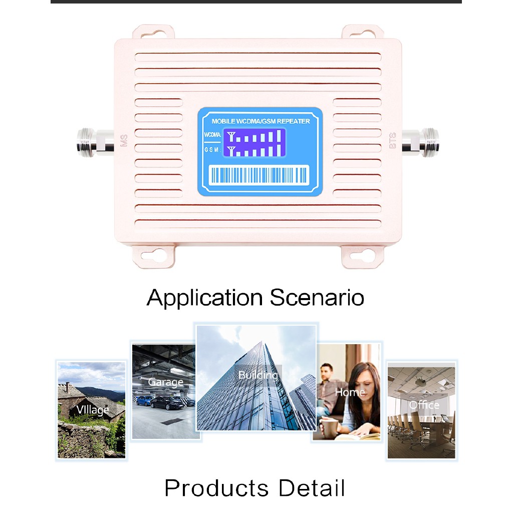 หน้าจอLcd Gsm 900 Umts 2100 Mhz Dual Band Repeater 2 G 3 G อุปกรณ์รับ ...